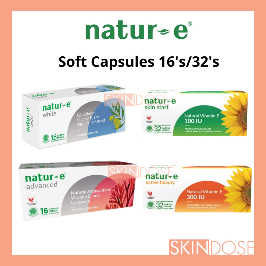 Jual NATUR-E White Kapsul 100 IU | 300 IU | Advanced | Brightening ...