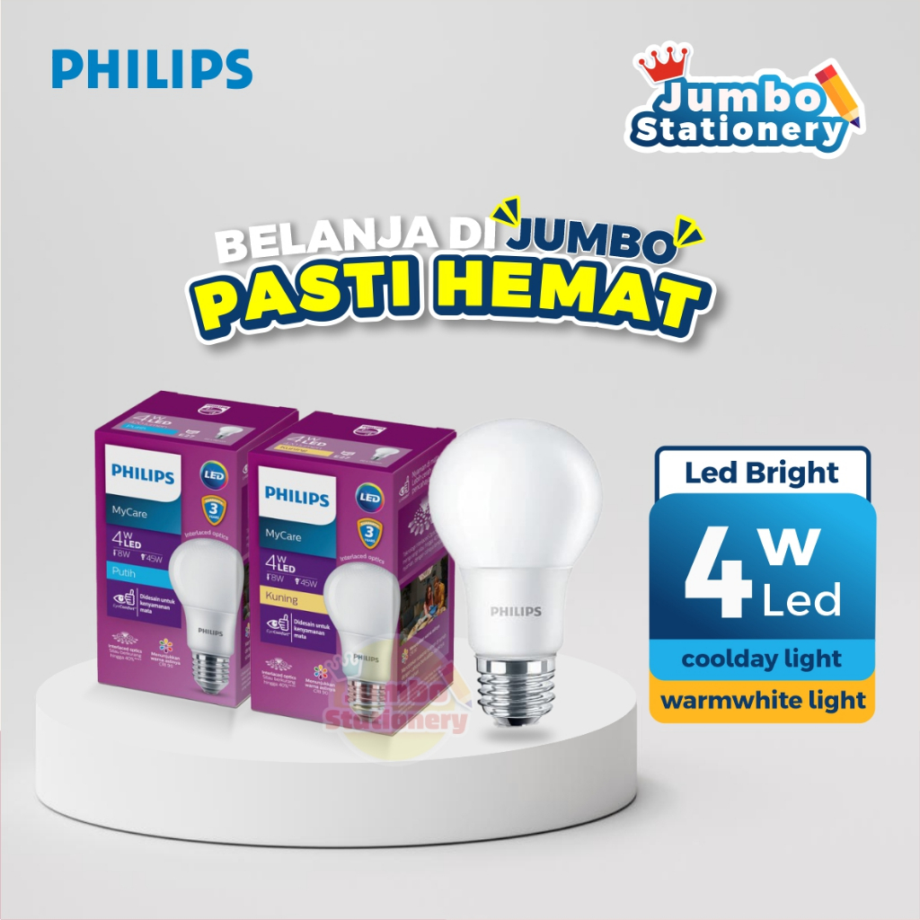 Jual Lampu Philips LED 4W 4 Watt 4Watt 4 W WWL Warm White Kuning ...