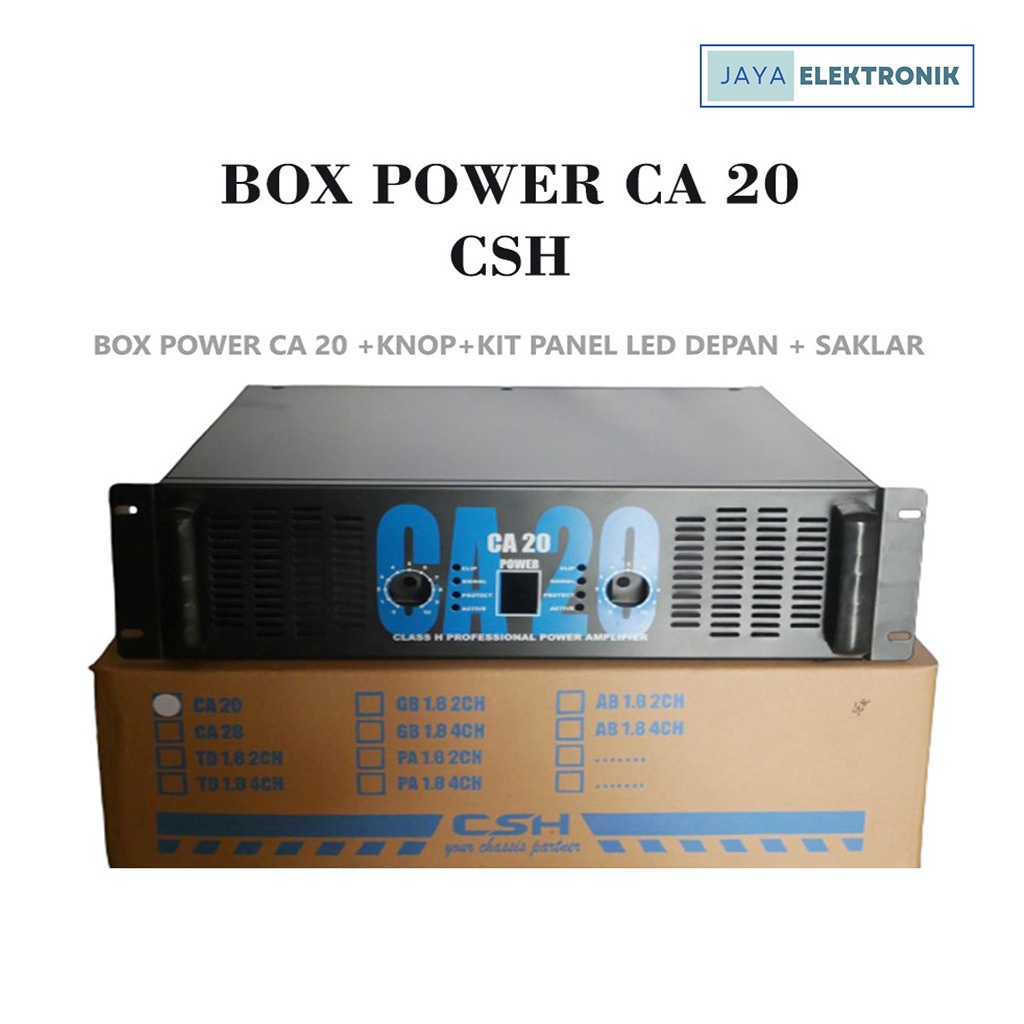 Jual BOX POWER AMPLIFIER CA 20 CSH 3U 2 CHANNEL / BOX POWER CA 20 CSH ...