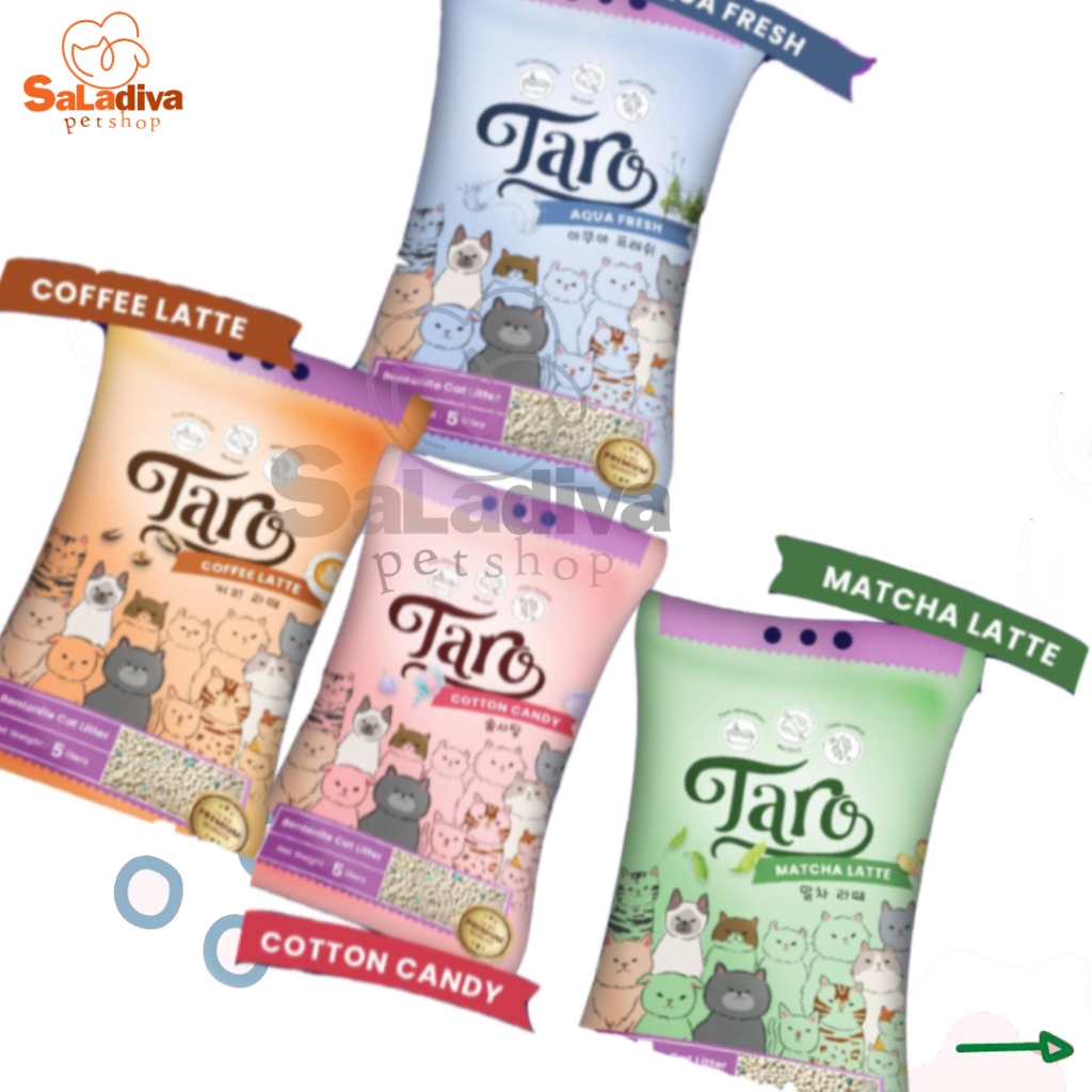 Jual Taro 5 Litter Pasir Kucing Gumpal Wangi Bentonite | Shopee Indonesia