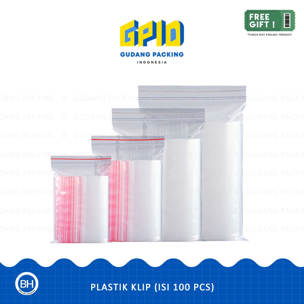 Jual GPID KLIP - Plastik Klip Ziplock Ukuran Besar (ISI 100 PCS ...