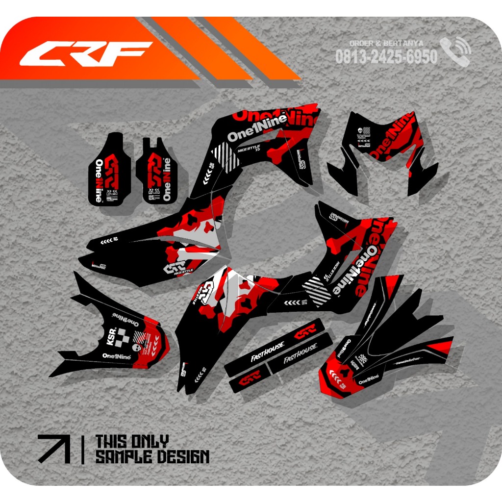 Jual DECAL CRF 150 / STIKER CRF /DECAL CRF / HOLOGRAM / FULL BODY BISA ...
