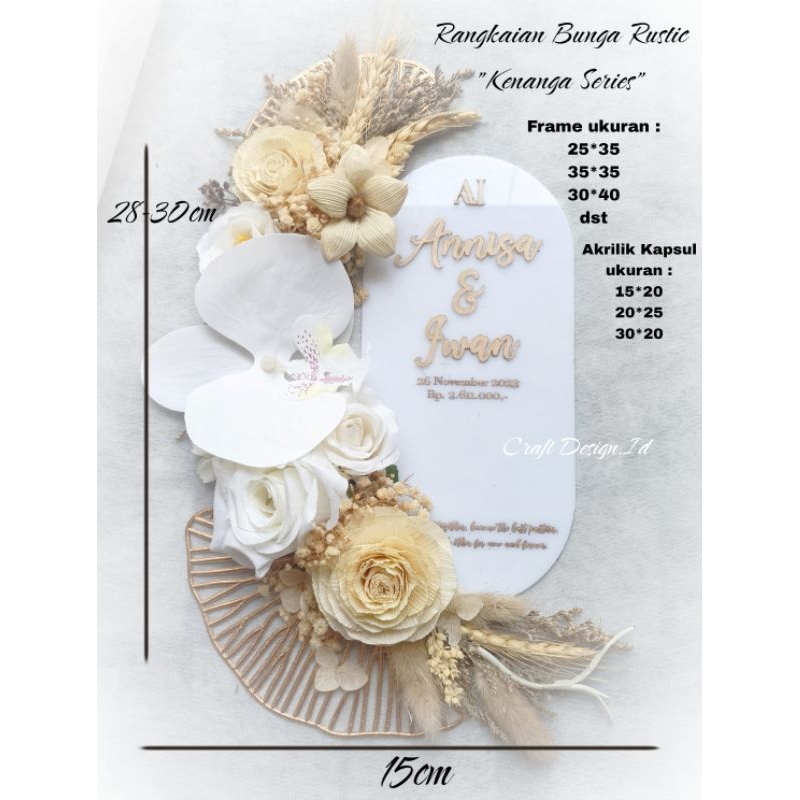 Jual Rangkaian Bunga Mahar Rustic Kenanga Series Dekorasi Pernikahan ...