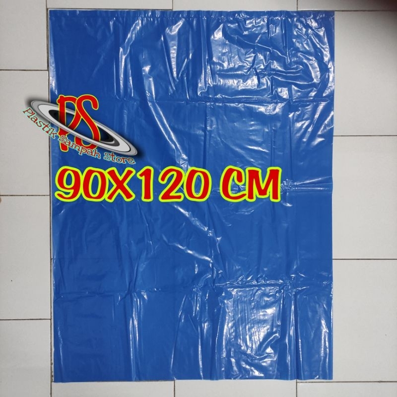 Jual Kantong Plastik Sampah 90 x 120 cm , Plastik Biru 90x120 Cm ...