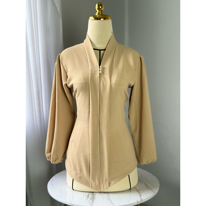 Jual kebaya kartini crinkle airflow variasi kancing bungkus model ...