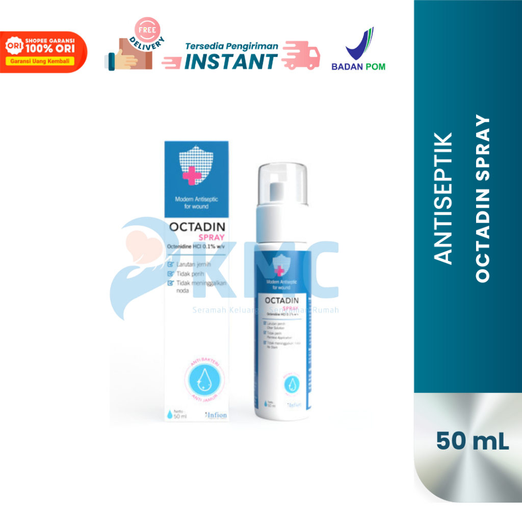 Jual Octadin Spray 50ml | Cairan Antiseptic Luka | Antiseptik Aman ...