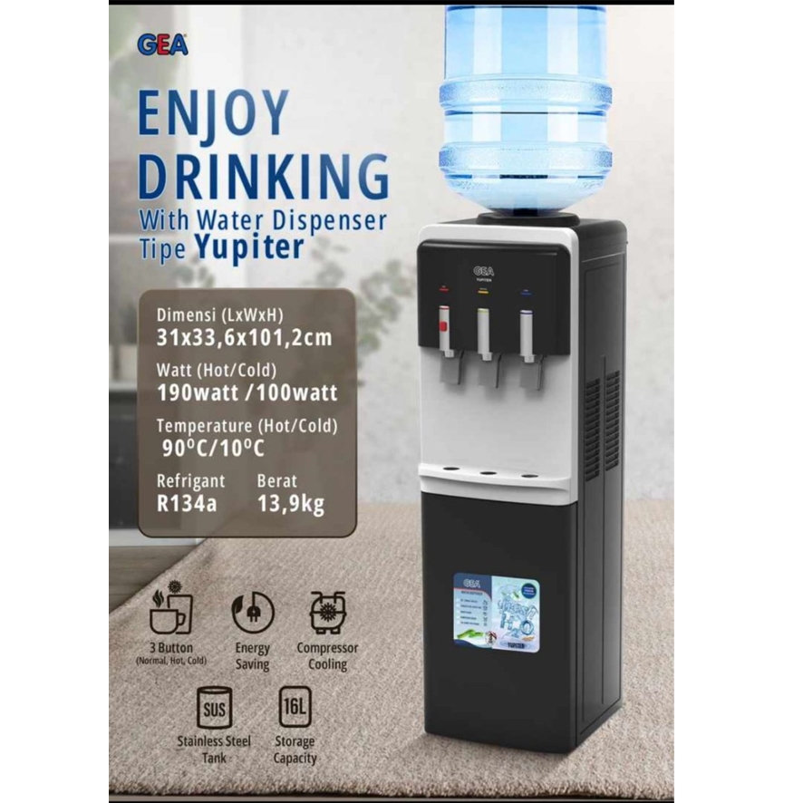 Jual Dispenser Galon Atas GEA YUPITER | Shopee Indonesia