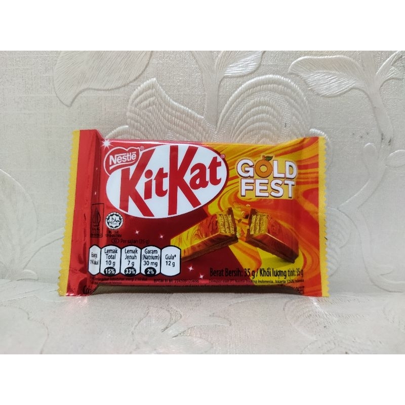 Jual KIT KAT GOLD FEST SPECIAL IMLEK 4F 35 GRAM / KIT KAT SPECIAL CNY ...