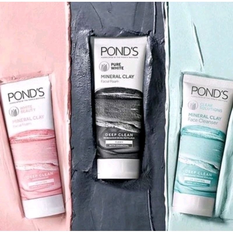 Jual Ponds Mineral Clay Facial Foam 90g ( Sabun Wajah ) | Shopee Indonesia