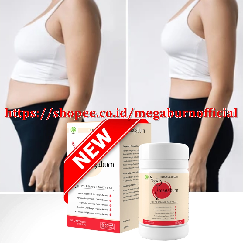 Jual (30 Kapsul) Megaburn helps reduce body fat 100% Original | Shopee ...