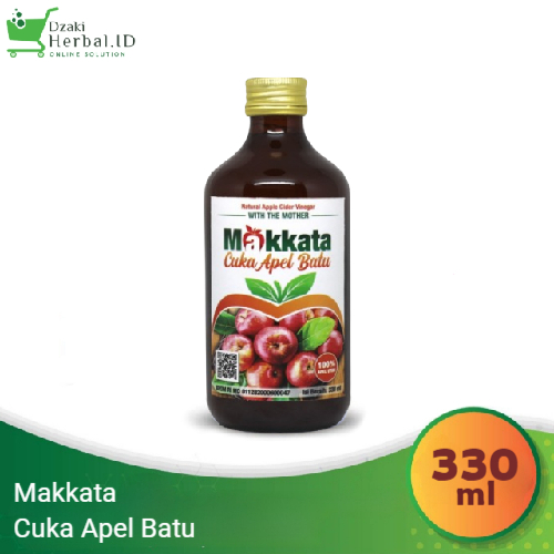 Jual Cuka Apel Makkata Organic Apple Cider Vinegar 330ml | Shopee Indonesia