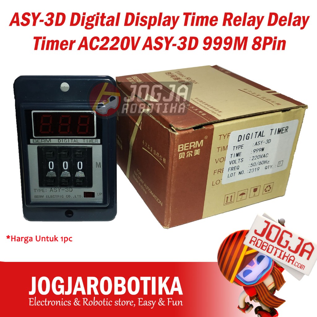 Jual Asy 3d Digital Display Time Relay Delay Timer Ac220v Asy 3d 999s 999m Shopee Indonesia