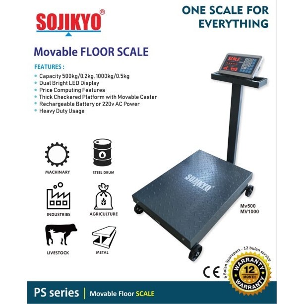 Jual Timbangan Digital Moveable Floor Scale 500Kg | Shopee Indonesia