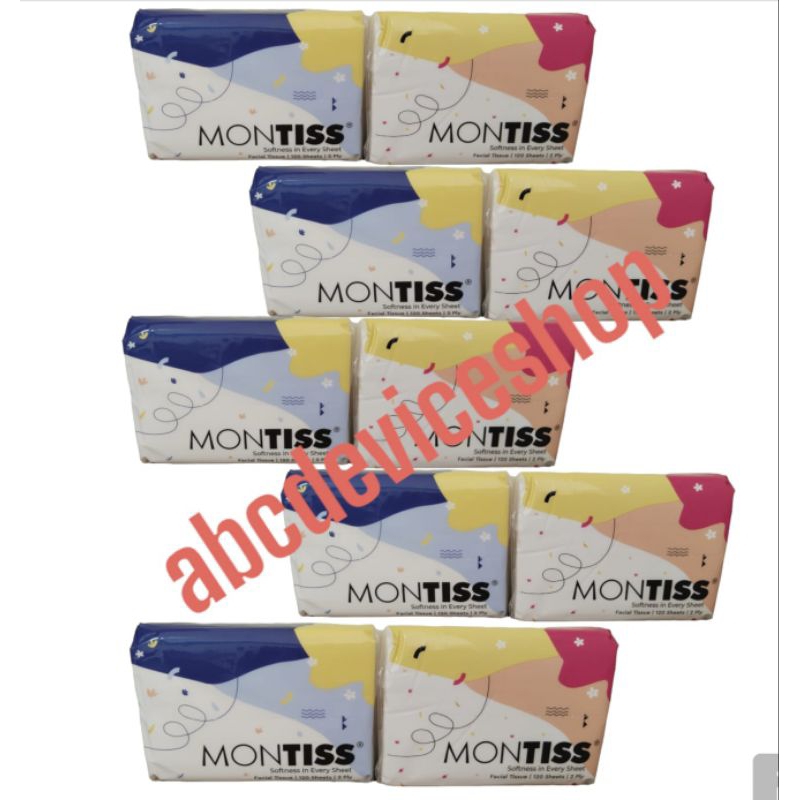 Jual Tissue Mini Kecil Paket 10 Pc / Paket 5pc Tissue Tisu Montiss 120 ...