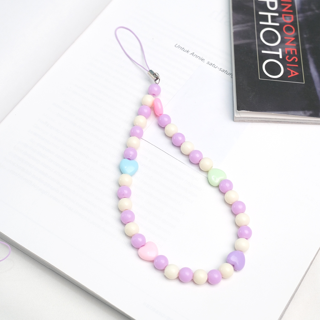 Jual Gantungan HP Estetik/ Tali HP / Strap HP beads / Tali gantungan HP ...