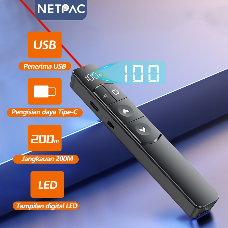 Jual NETPAC Laser Pointer Wireless Pointer Presentasi Presenter ...