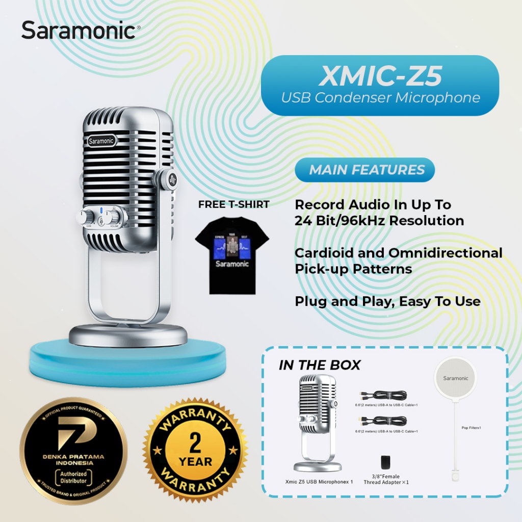 Jual Saramonic Xmic Z5 USB Desktop Microphone | Shopee Indonesia
