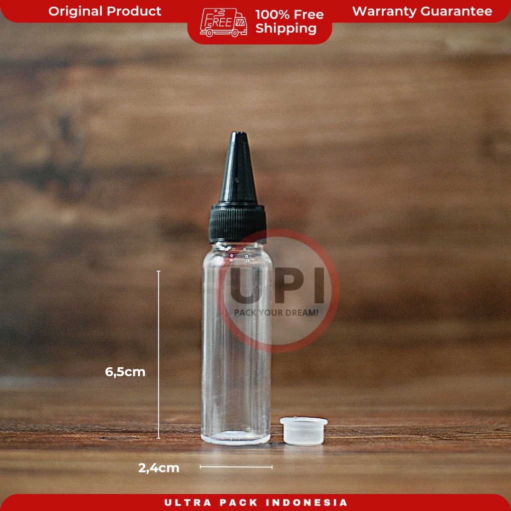 Jual KEMASAN BOTOL TETES ESSENCE FOOD GRADE - BOTOL PET BR 30ML CLEAR ...