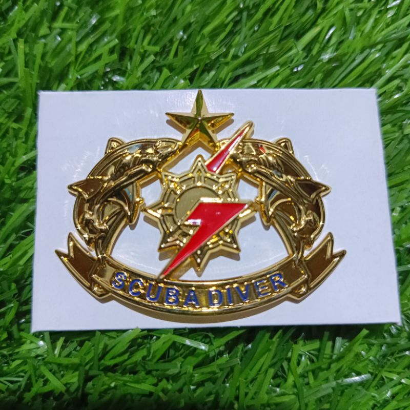 Jual Brevet Scuba Diver Polri / Brevet PDH Scuba Diver / Wing Scuba ...