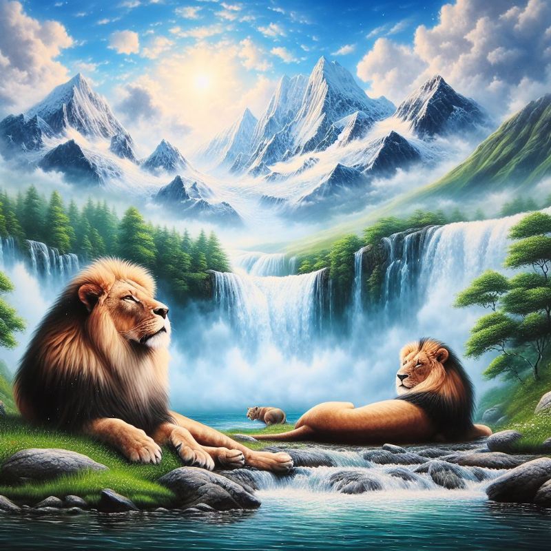 Jual Hiasan Dinding, SINGA RAJA HUTAN, Ukuran JUMBO, 100x70cm ...
