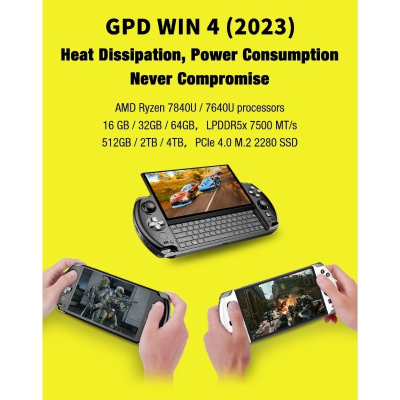 Jual GPD WIN 4 AMD RYZEN 7 7840U 32/2TB 6 inch Windows 11 | Shopee ...