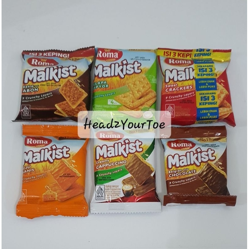 Jual Roma Malkist Crackers Kemasan Renceng (10 Sachet) / Roma Malkist ...