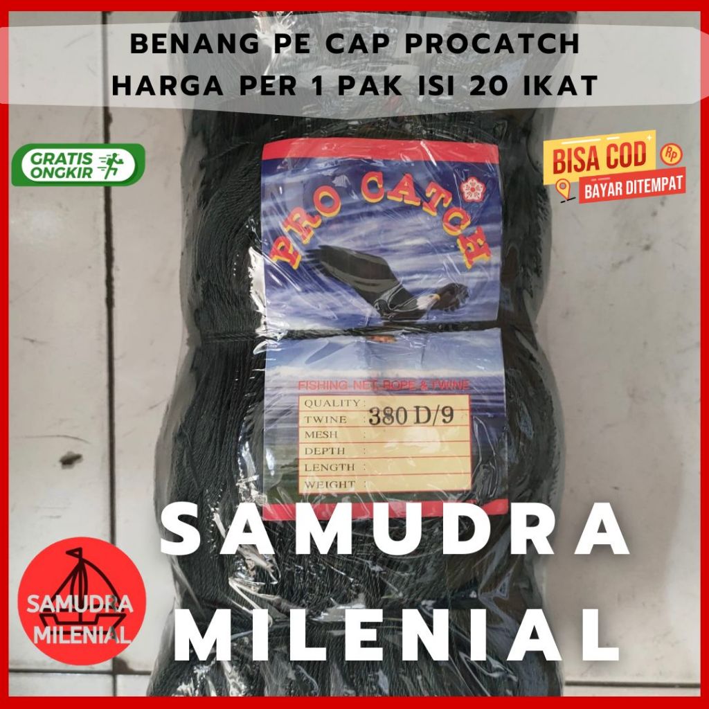 Jual BENANG PE PROCATCH / Tali Tambang PE Ikat Serbaguna / 1 Pack isi 20 Pilih Varian Ukuran ...