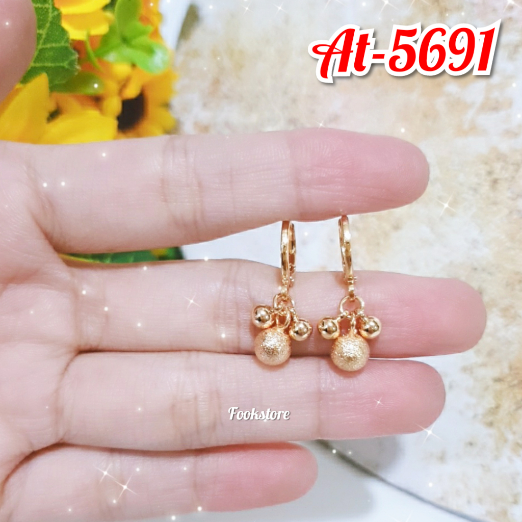 Jual ANTING CLIP ANAK/ABG MODEL JURAI BOLA XUPING AKSESORIS ANTI ALERGI/AT-5691 | Shopee Indonesia