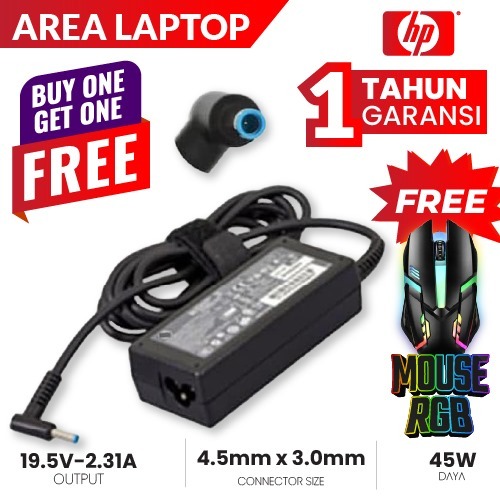 Jual Adaptor Charger Laptop Hp14 Hp Envy 14 Hp Pavilion 14 15 19V 19.5V ...