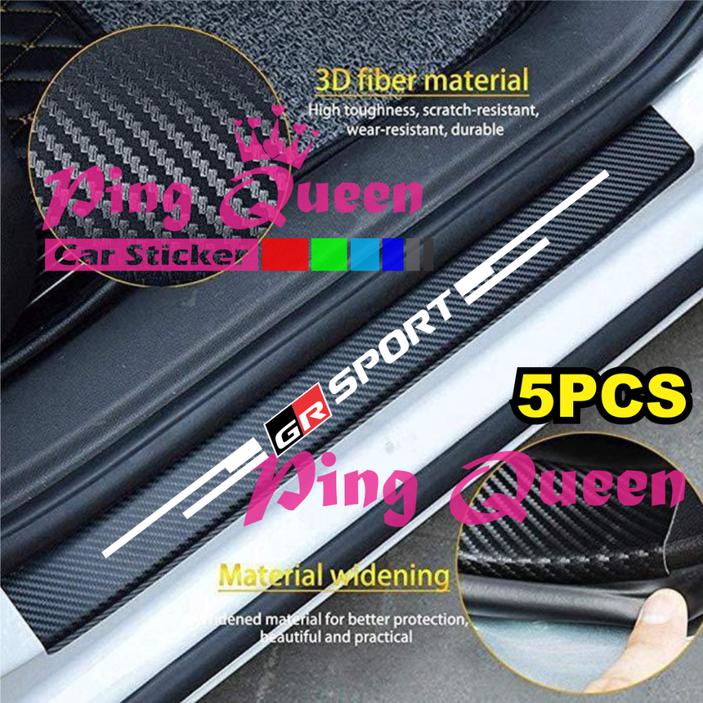 Jual sticker carbon 3d mobil gr sport raize agya yaris stiker sill ...