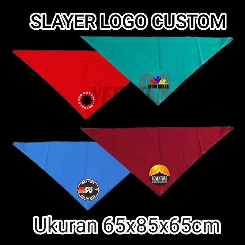 Jual Slayer Segitiga Logo Custom 65x85x65cm (Minimal 30pcs) | Shopee ...