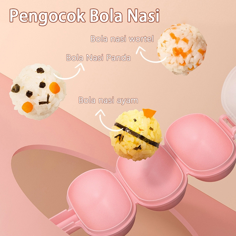 Jual 【Cetakan sushi】 2 buah Bento Bentuk Bulat set Cetakan Sushi Untuk ...