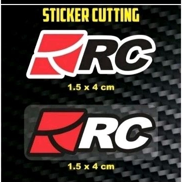 Jual Stiker cutting RC RACING MOTOGARAGE stiker visor helm motor ...