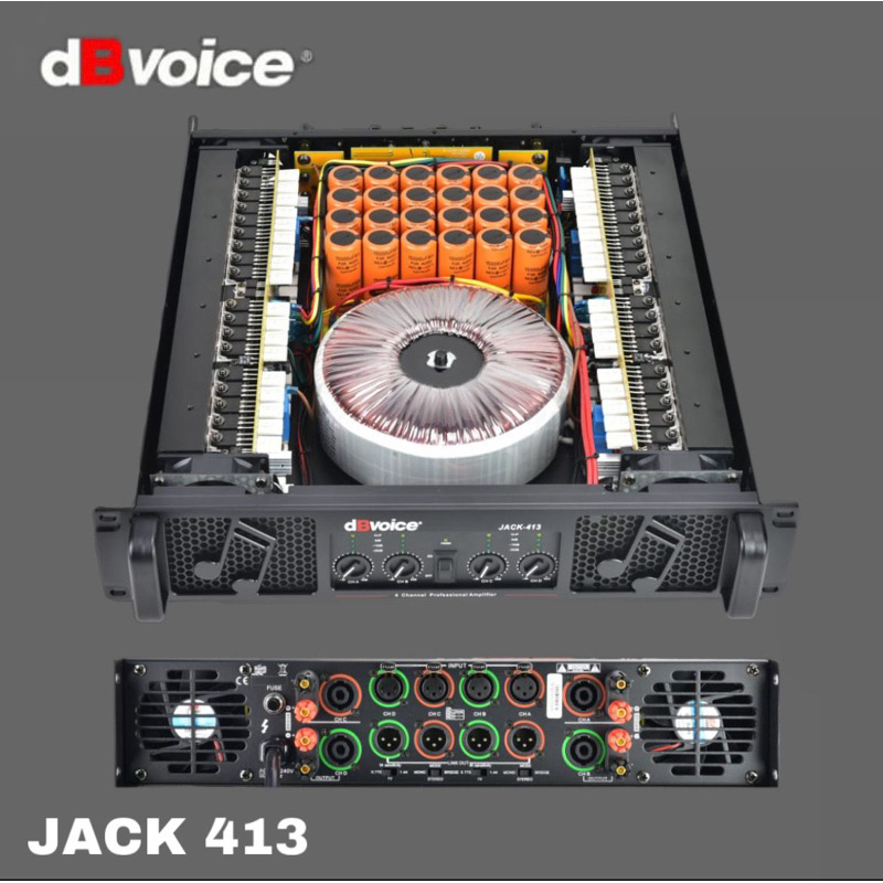 Jual Power dBVoice JACK 413 Original Amplifier dB Voice 4 Channel Class ...