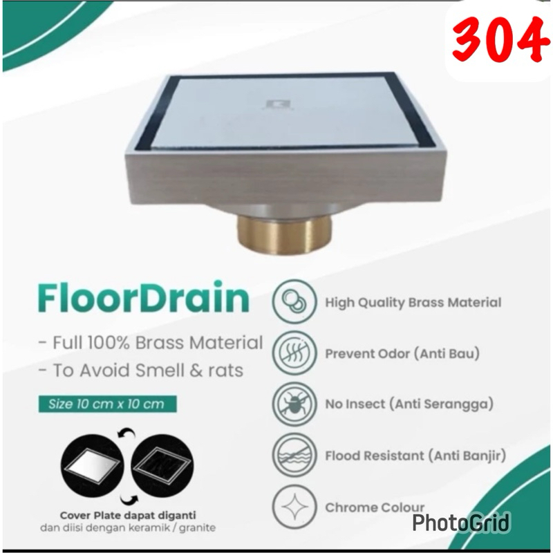 Jual FLOOR DRAIN KAMAR MANDI MODEL TOTO/ Saringan Got Injak FLOOR DRAIN SMART floor drain kamar ...