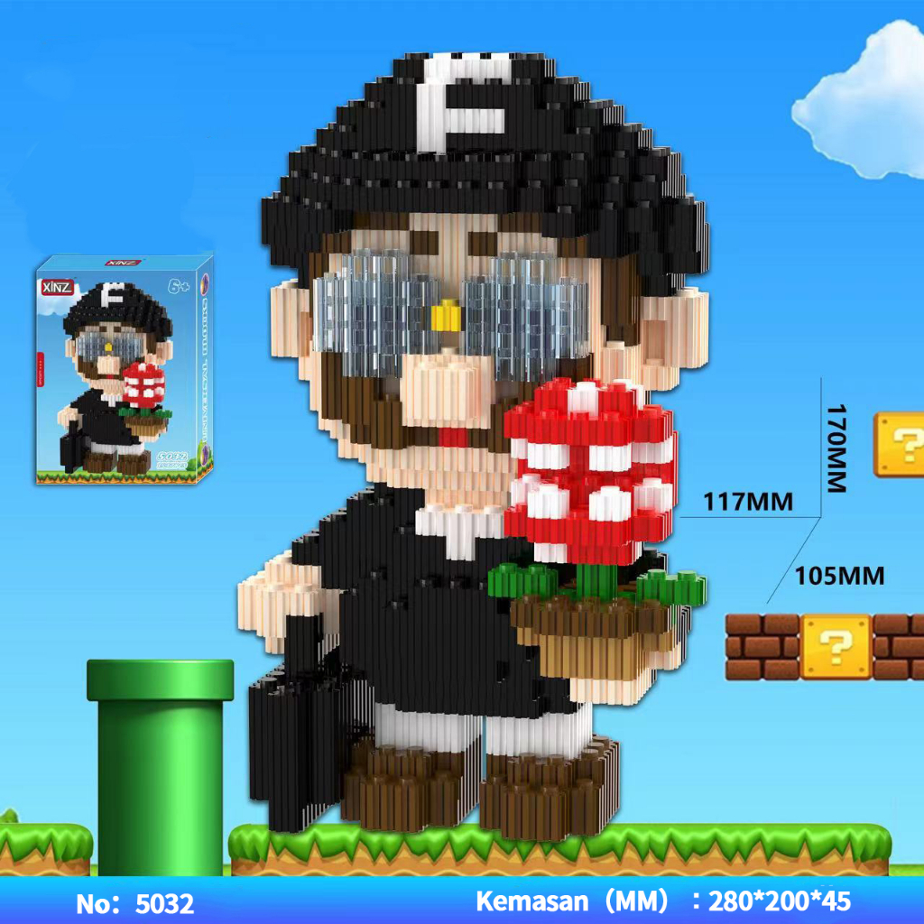 Jual XiNZ Mainan Mario Nano Blocks DIY Karakter Kartun Hadiah Kado Anak ...
