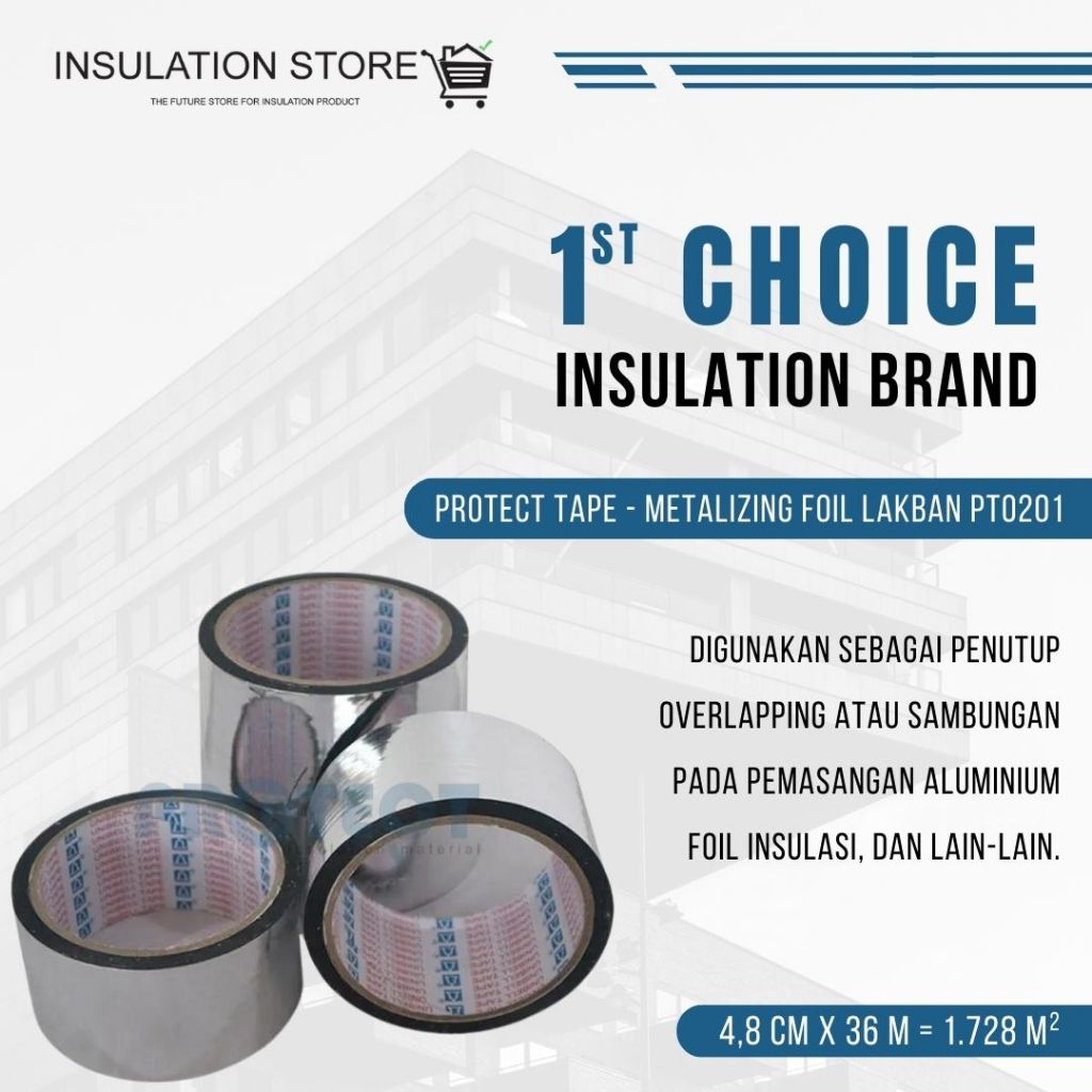 Jual Metalizing - Metalized Tape Lakban - Isolasi Foil Lakban 4.8cm ...