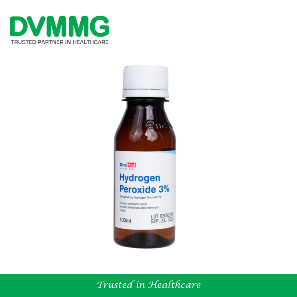 Jual ONEMED H2O2 HYDROGEN PEROXIDE 3% 100ML (hidrogen peroksida ...