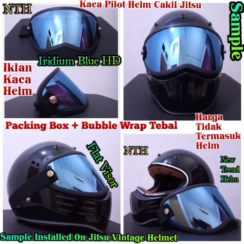 Jual Kaca Pilot Helm Jitsu Bandidos Cakil Kaca Helm Cakil Jitsu Full ...