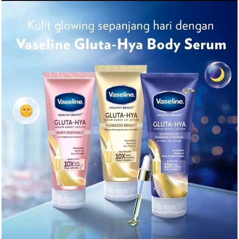 Jual AS VASELINE Healthy Bright Gluta / Dewy Radiance / Overnight ...