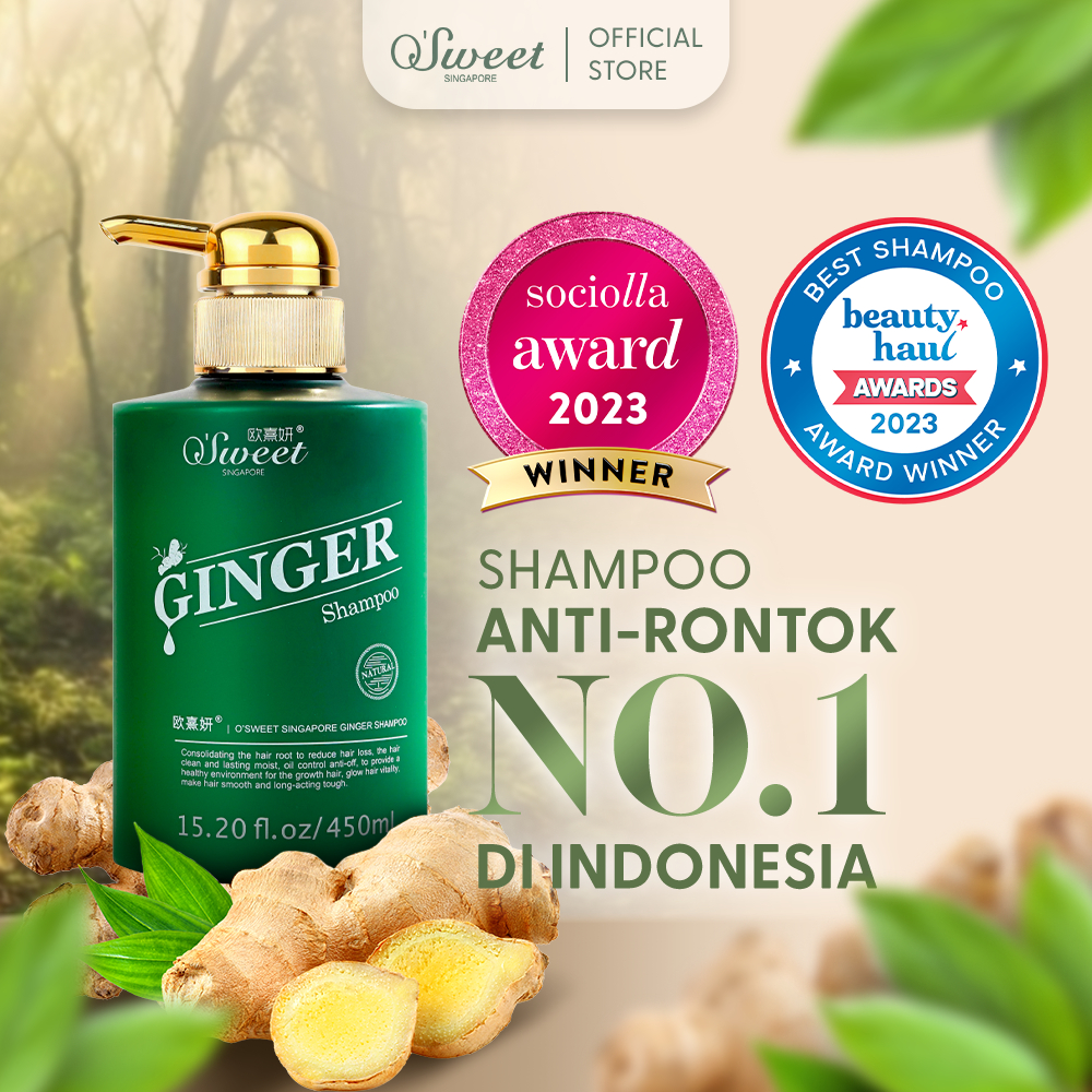 Jual O'Sweet Singapore | Ginger Shampoo | Shampoo Anti Rontok | Shampoo Rambut Rontok | Shopee ...