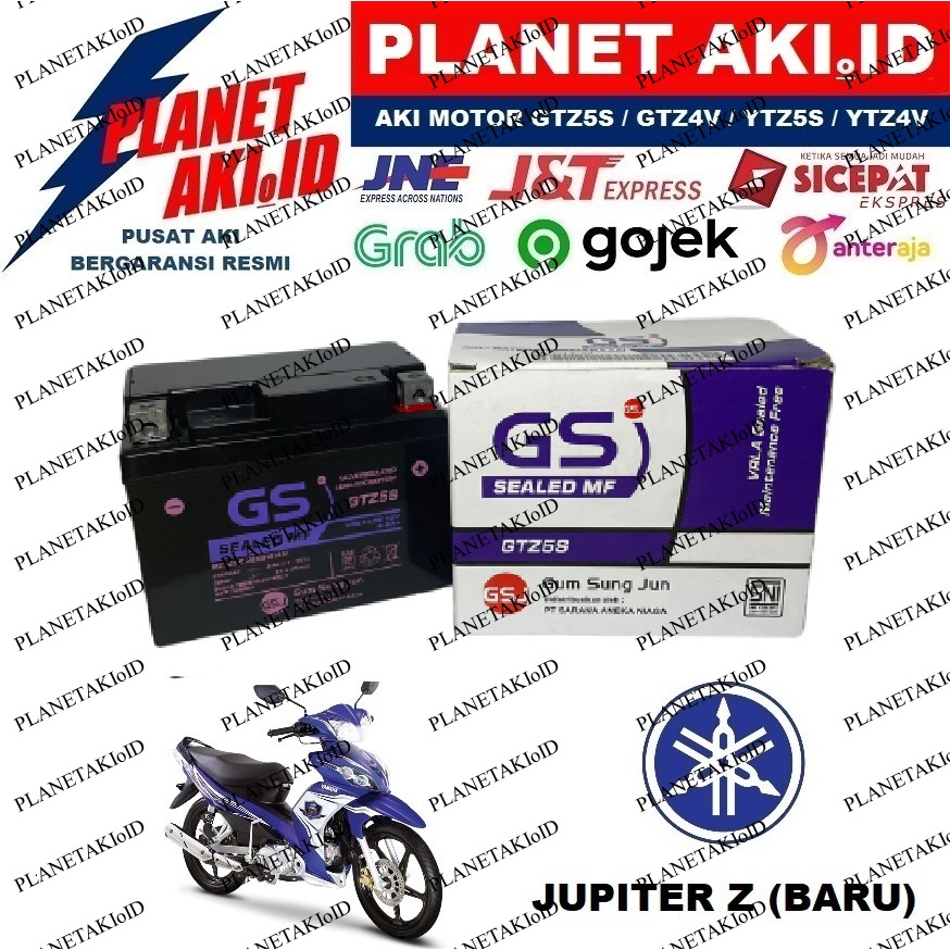 Jual Aki Motor Yamaha Jupiter Z Baru Aki Kering Accu Kering MF GTZ5S ...