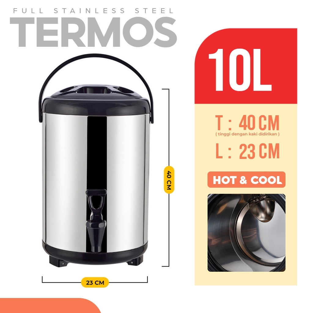Jual ABS Termos Air Milk Tea Bucket Water 8 10 12 Liter /Dispenser ...