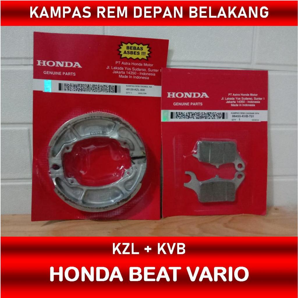 Jual 1 set kampas rem depan belakang Honda Beat Vario 110 Vario Techno ...