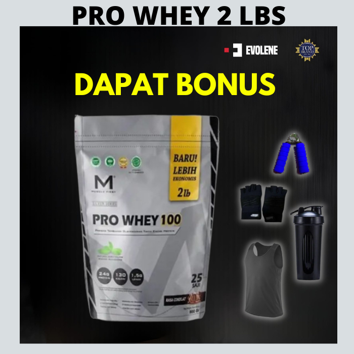 Jual PRO WHEY MUSCLE FIRST 900GR 2 LBS BPOM HALAL RASA COKLAT SUPLEMEN ...