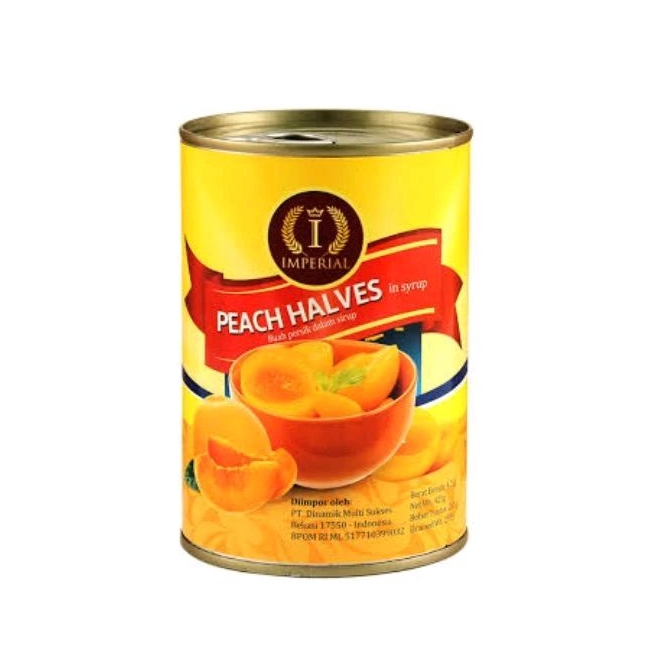 Jual Imperial Peach Halves in Syrup 425gr / Buah Peach Persik Kaleng ...