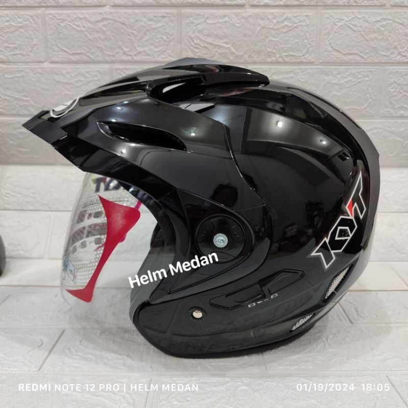 Jual Helm KYT Venom RR Original Polos Black Glossy | Shopee Indonesia