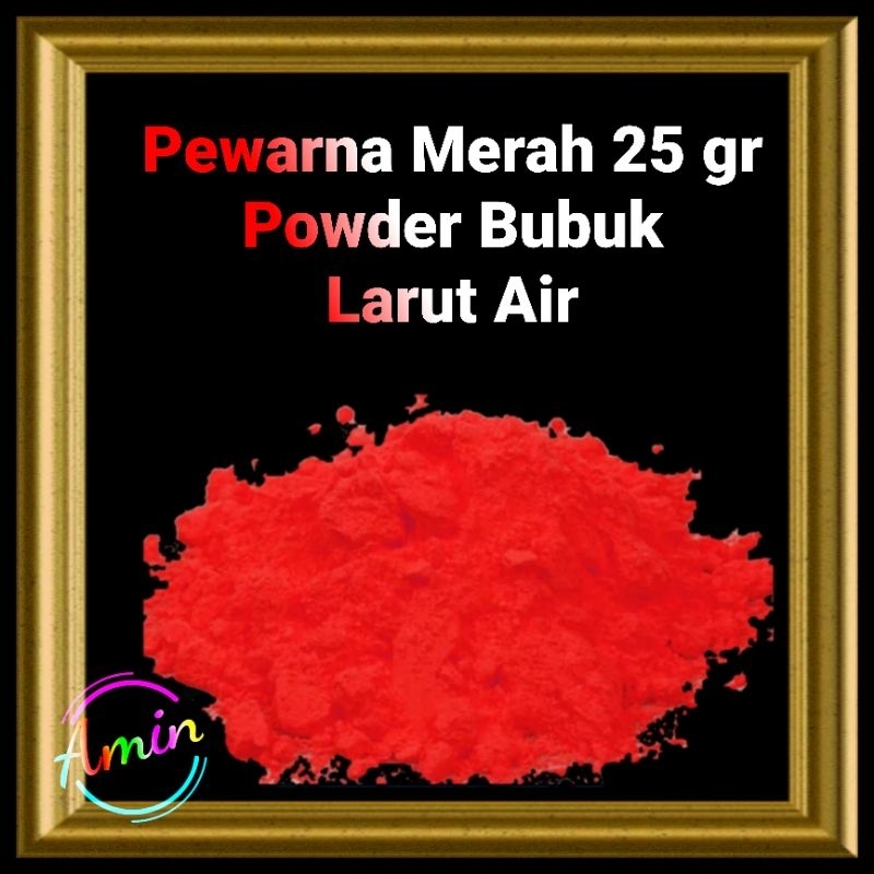 Jual Pewarna MERAH 25 gr Powder Bubuk Larut Air | Shopee Indonesia