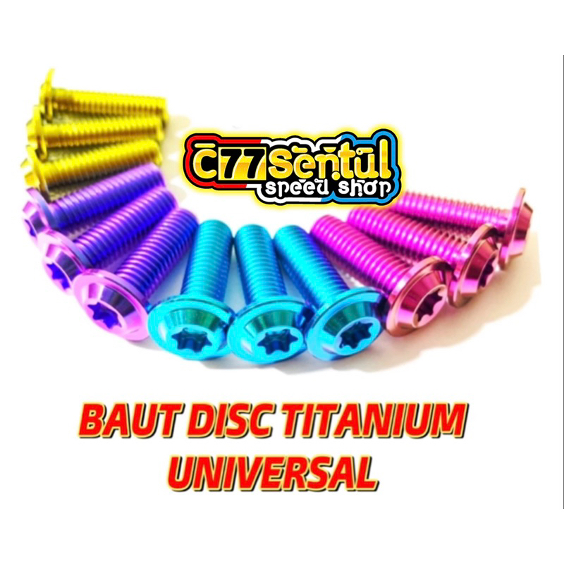 Jual Baut piringan cakram baut disc titanium baut dish titanium universal harga di atas untuk 1 ...