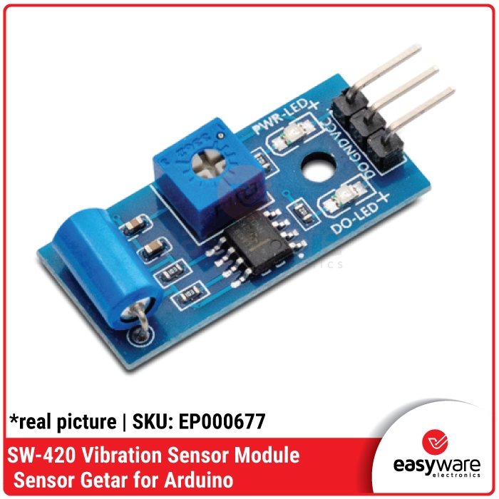 Jual SW-420 SW420 Vibration Sensor Module Sensor Getar LM393 | Shopee Indonesia